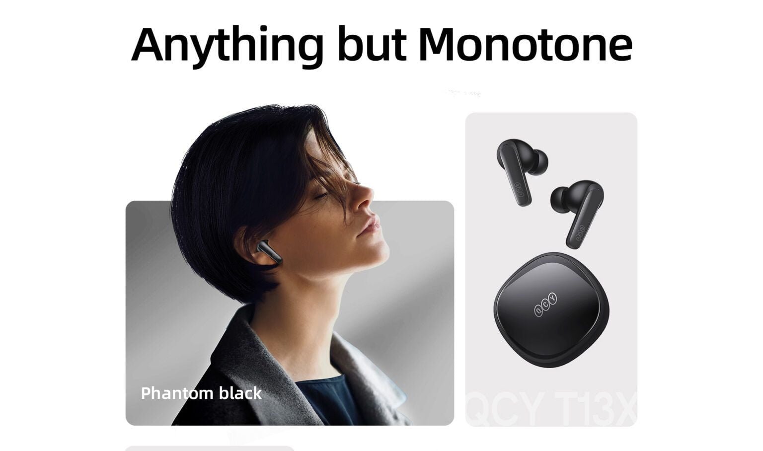 QCY T13X ( T13 Pro )-Black | QCY Bangladesh